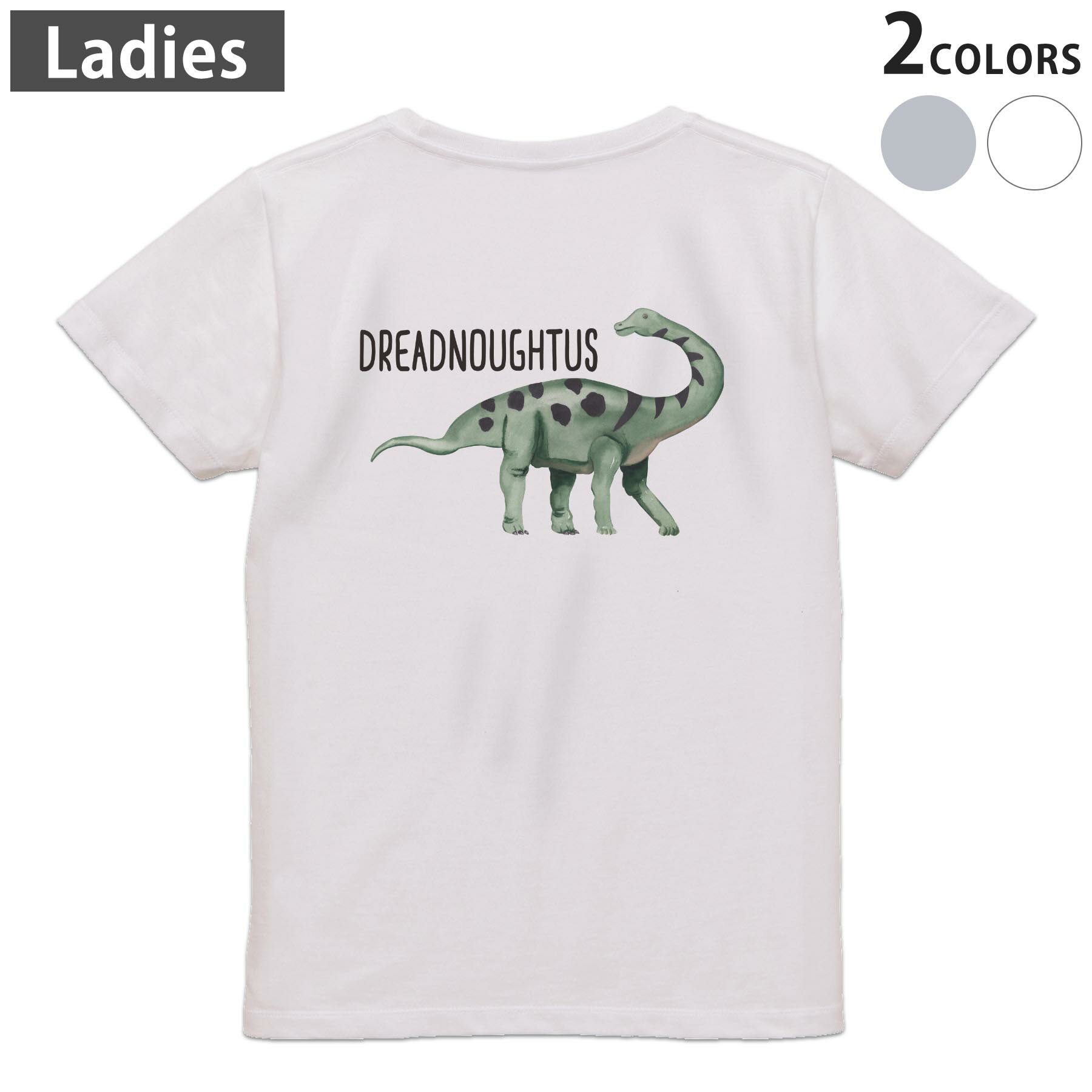 tシャツ レディース 半袖 ホワイト グレー デザイン M L Tシャツ ティーシャツ T shirt　白 灰色▼バックプリントTシャツ　ホワイト・グレー全デザイン▼▼女性用半袖Tシャツ　デザインはこちらから▼ ▼女性用半袖Tシャツ　ブラッ...