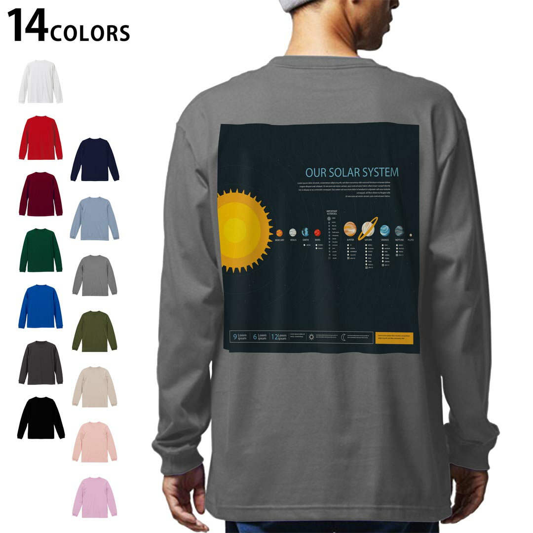 選べる14カラー tシャツ メンズ レディース ユニセックス unisex 長袖 デザイン XS S M L XL 2XL Tシャツ ティーシャツ T shirtホワイト ミックスグレー ブラック レッド バーガンディ アイビーグリーン ロ...