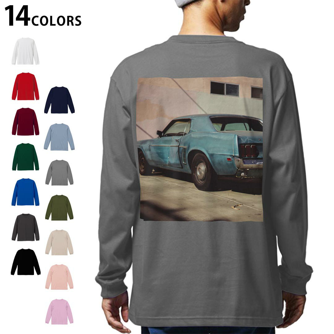 選べる14カラー tシャツ メンズ レディース ユニセックス unisex 長袖 デザイン XS S M L XL 2XL Tシャツ ティーシャツ T shirtホワイト ミックスグレー ブラック レッド バーガンディ アイビーグリーン ロ...