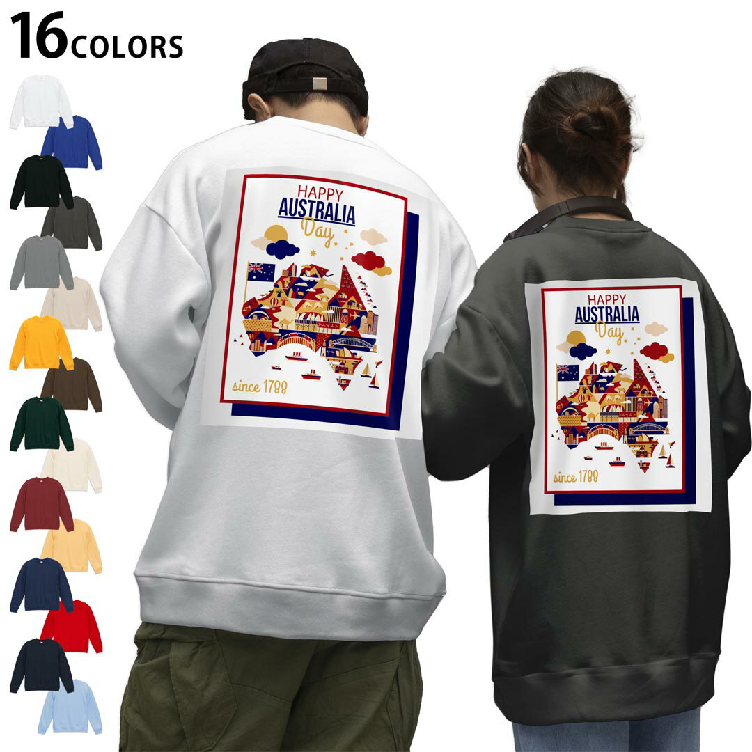 トレーナー メンズ レディース 男性 女性 長袖 ホワイト グレー ブラック チャコール 茶色 レッド　赤 バーガンディ ダークブラウン　オレンジ アイビーグリーン 緑 ゴールド 黄色 ライトピンク ピンク ロイヤルブルー　ネイビー パープ...