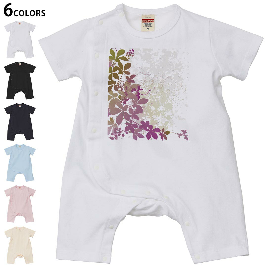 選べる6カラー カバーオール ロンパース 赤ちゃん 半袖 デザイン 70cm 80cm　rompers ベビー 新生児 ジュニア 80サイズ ギフト マタニティ 妊婦 出産 プレママ ティーシャツ T shirt▼画像をクリックで拡大▼ ホ...