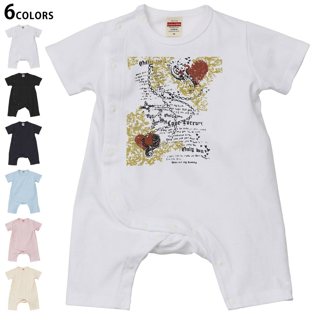 選べる6カラー カバーオール ロンパース 赤ちゃん 半袖 デザイン 70cm 80cm　rompers ベビー 新生児 ジュニア 80サイズ ギフト マタニティ 妊婦 出産 プレママ ティーシャツ T shirt▼画像をクリックで拡大▼ ホ...