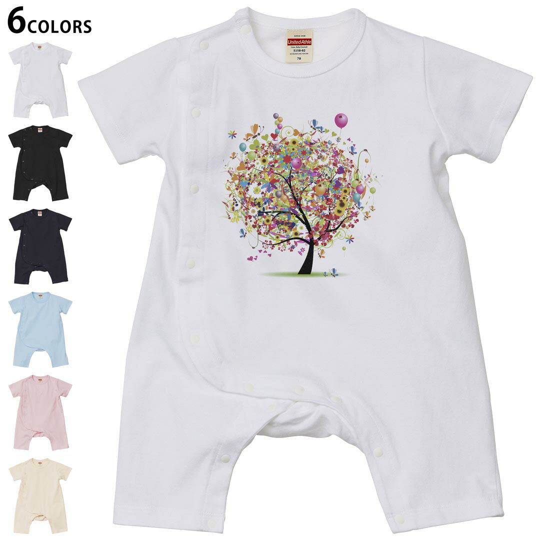 選べる6カラー カバーオール ロンパース 赤ちゃん 半袖 デザイン 70cm 80cm　rompers ベビー 新生児 ジュニア 80サイズ ギフト マタニティ 妊婦 出産 プレママ ティーシャツ T shirt▼画像をクリックで拡大▼ ホ...