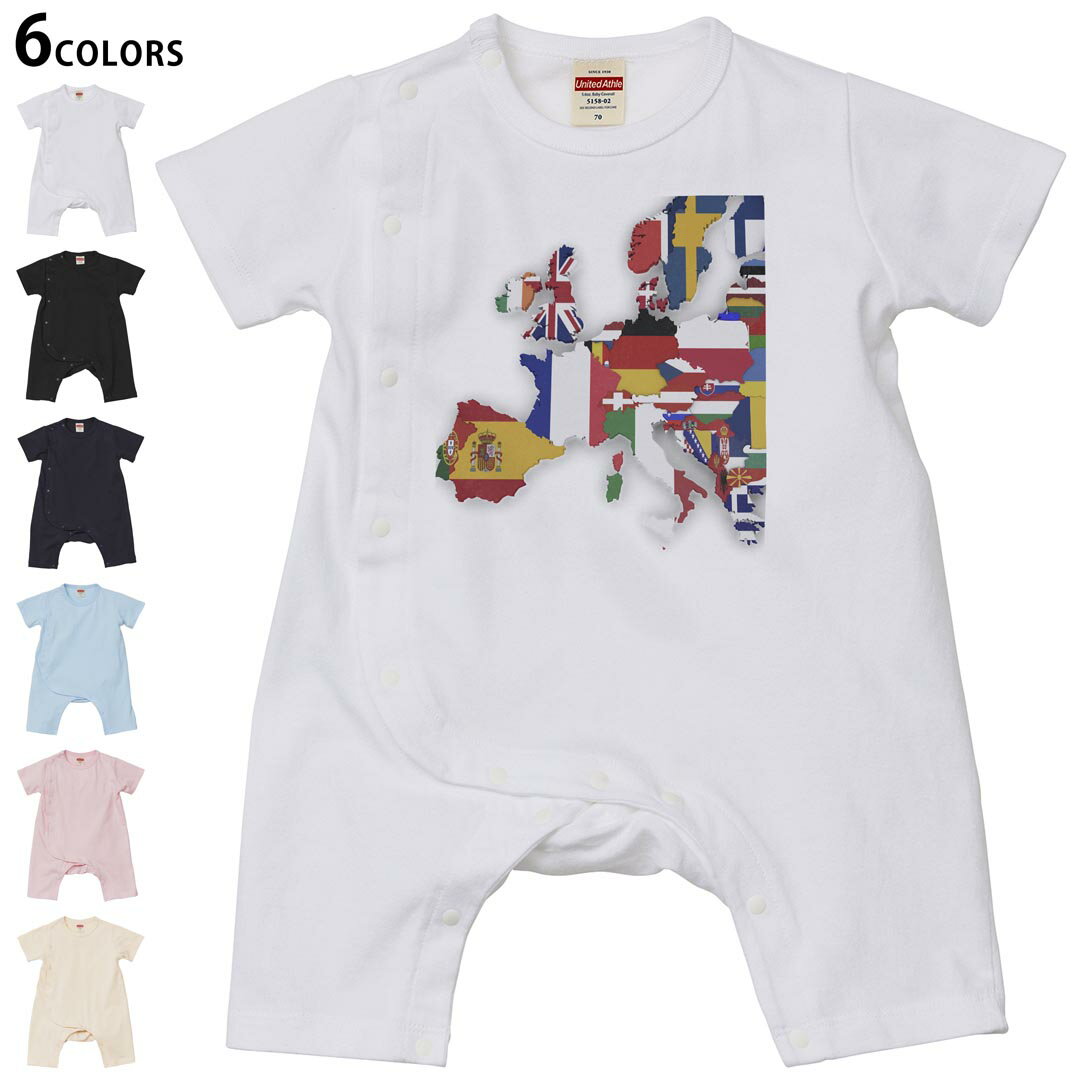 選べる6カラー カバーオール ロンパース 赤ちゃん 半袖 デザイン 70cm 80cm　rompers ベビー 新生児 ジュニア 80サイズ ギフト マタニティ 妊婦 出産 プレママ ティーシャツ T shirt▼画像をクリックで拡大▼ ホ...