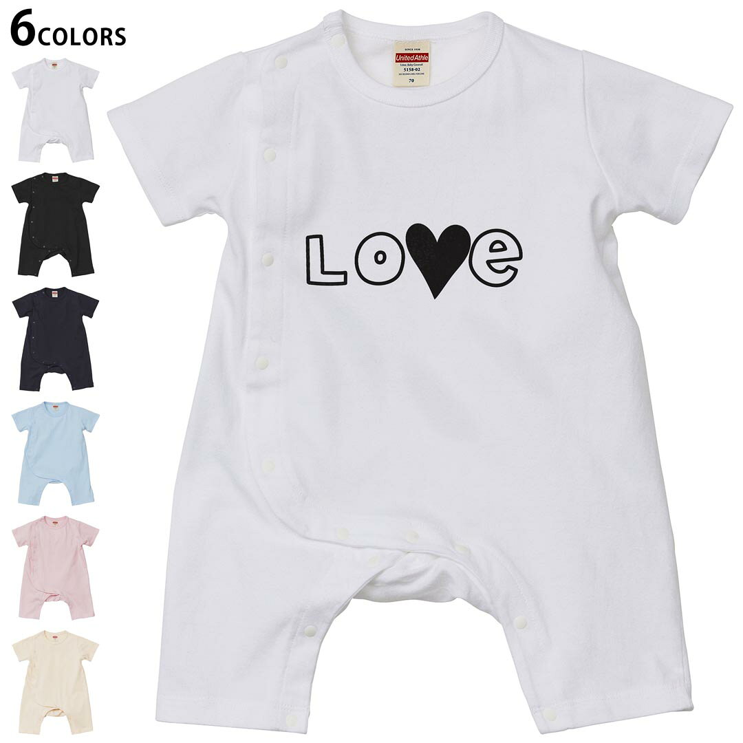 選べる6カラー カバーオール ロンパース 赤ちゃん 半袖 デザイン 70cm 80cm　rompers ベビー 新生児 ジュニア 80サイズ ギフト マタニティ 妊婦 出産 プレママ ティーシャツ T shirt▼画像をクリックで拡大▼ ホ...