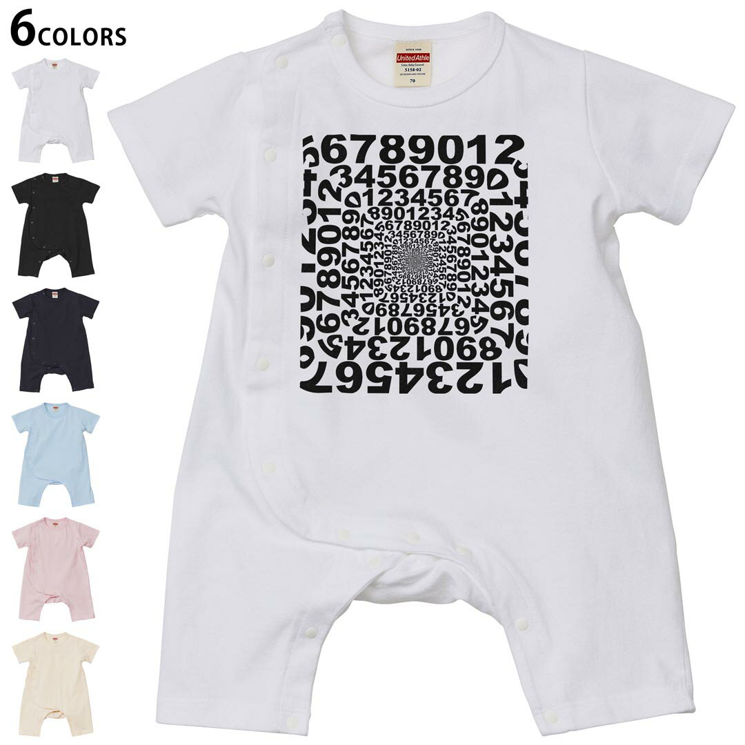 選べる6カラー カバーオール ロンパース 赤ちゃん 半袖 デザイン 70cm 80cm　rompers ベビー 新生児 ジュニア 80サイズ ギフト マタニティ 妊婦 出産 プレママ ティーシャツ T shirt▼画像をクリックで拡大▼ ホ...