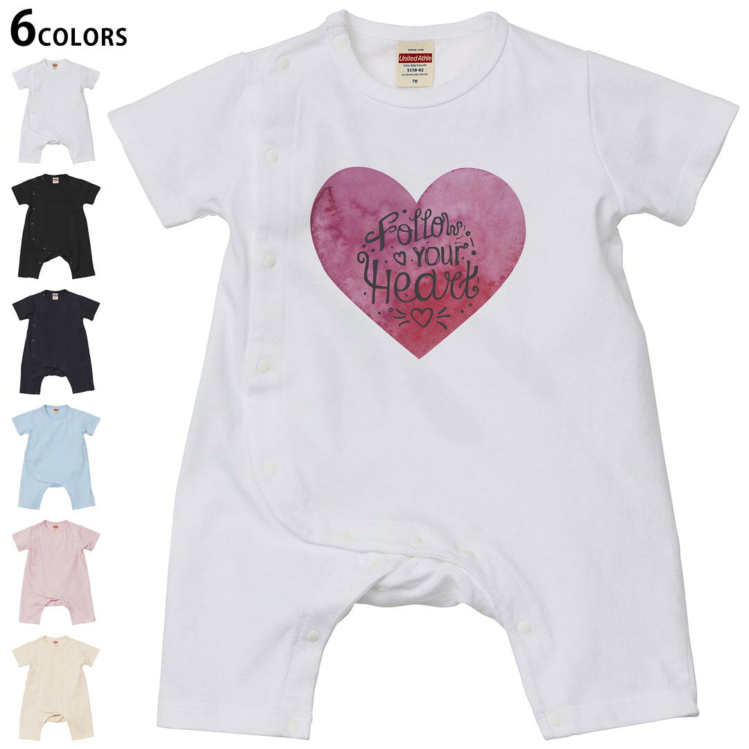 選べる6カラー カバーオール ロンパース 赤ちゃん 半袖 デザイン 70cm 80cm　rompers ベビー 新生児 ジュニア 80サイズ ギフト マタニティ 妊婦 出産 プレママ ティーシャツ T shirt▼画像をクリックで拡大▼ ホ...