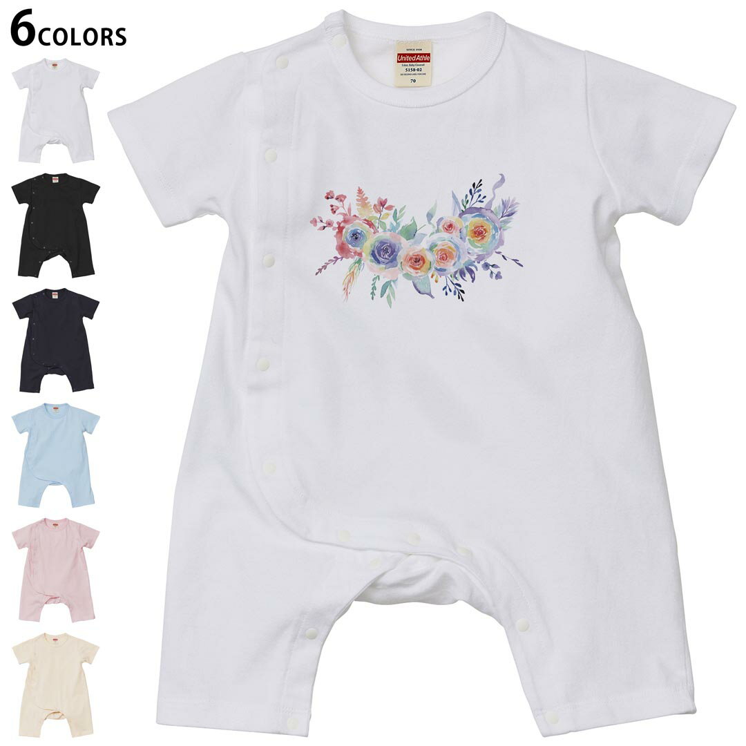 選べる6カラー カバーオール ロンパース 赤ちゃん 半袖 デザイン 70cm 80cm　rompers ベビー 新生児 ジュニア 80サイズ ギフト マタニティ 妊婦 出産 プレママ ティーシャツ T shirt▼画像をクリックで拡大▼ ホ...