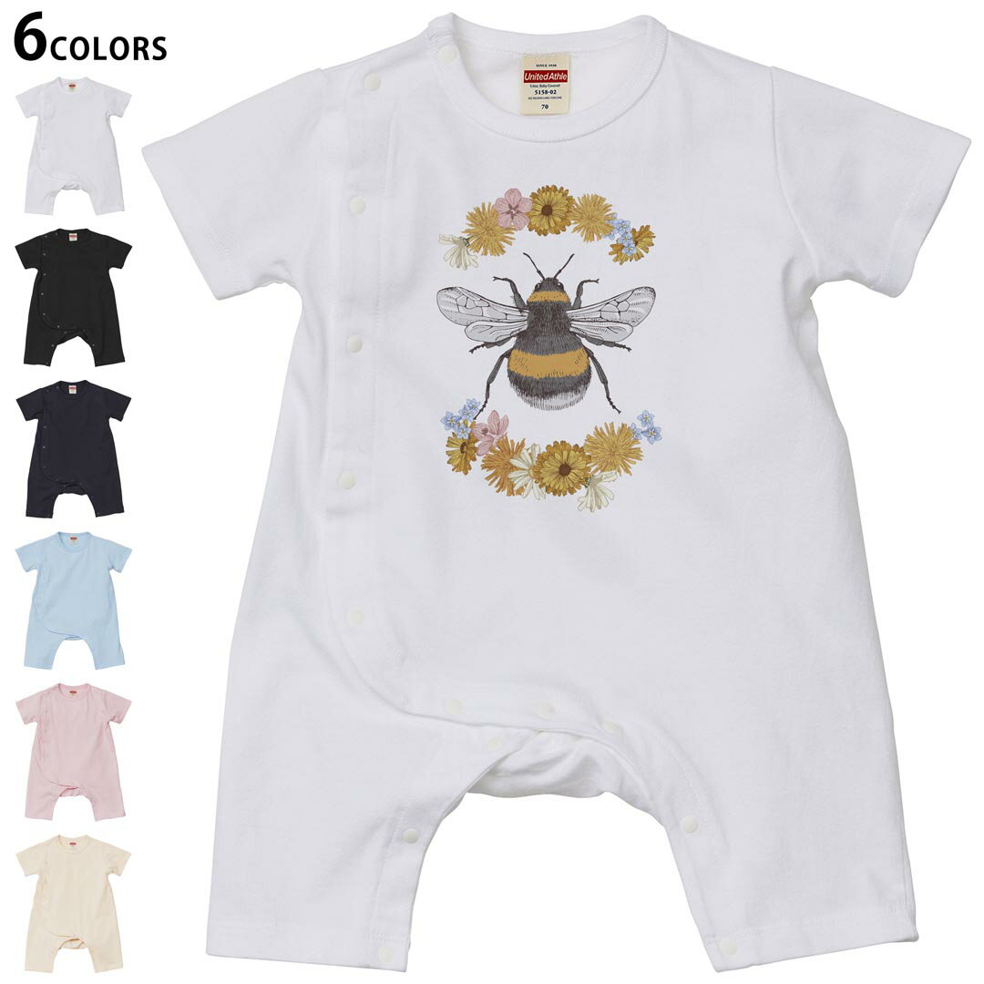 選べる6カラー カバーオール ロンパース 赤ちゃん 半袖 デザイン 70cm 80cm　rompers ベビー 新生児 ジュニア 80サイズ ギフト マタニティ 妊婦 出産 プレママ ティーシャツ T shirt▼画像をクリックで拡大▼ ホ...