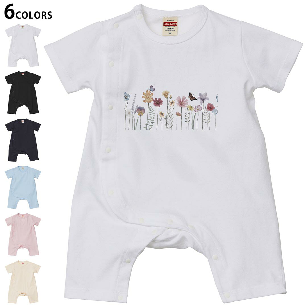 選べる6カラー カバーオール ロンパース 赤ちゃん 半袖 デザイン 70cm 80cm　rompers ベビー 新生児 ジュニア 80サイズ ギフト マタニティ 妊婦 出産 プレママ ティーシャツ T shirt▼画像をクリックで拡大▼ ホ...