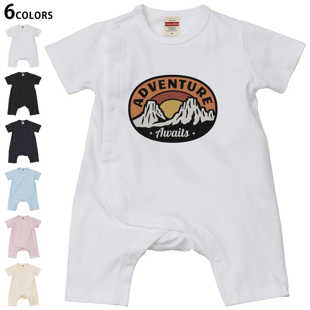 選べる6カラー カバーオール ロンパース 赤ちゃん 半袖 デザイン 70cm 80cm　rompers ベビー 新生児 ジュニア 80サイズ ギフト マタニティ 妊婦 出産 プレママ ティーシャツ T shirt▼画像をクリックで拡大▼ ホ...