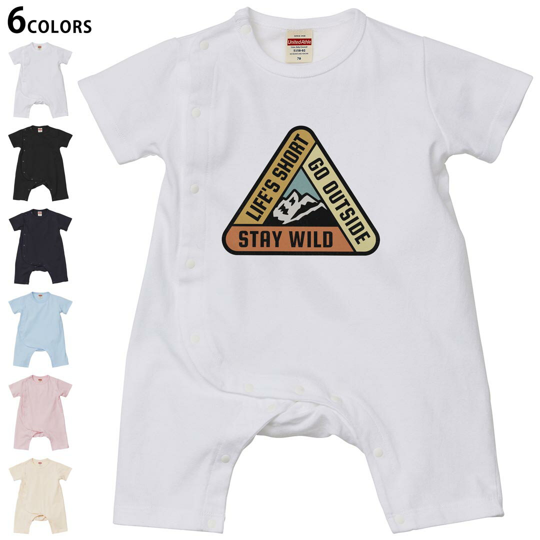 選べる6カラー カバーオール ロンパース 赤ちゃん 半袖 デザイン 70cm 80cm　rompers ベビー 新生児 ジュニア 80サイズ ギフト マタニティ 妊婦 出産 プレママ ティーシャツ T shirt▼画像をクリックで拡大▼ ホ...