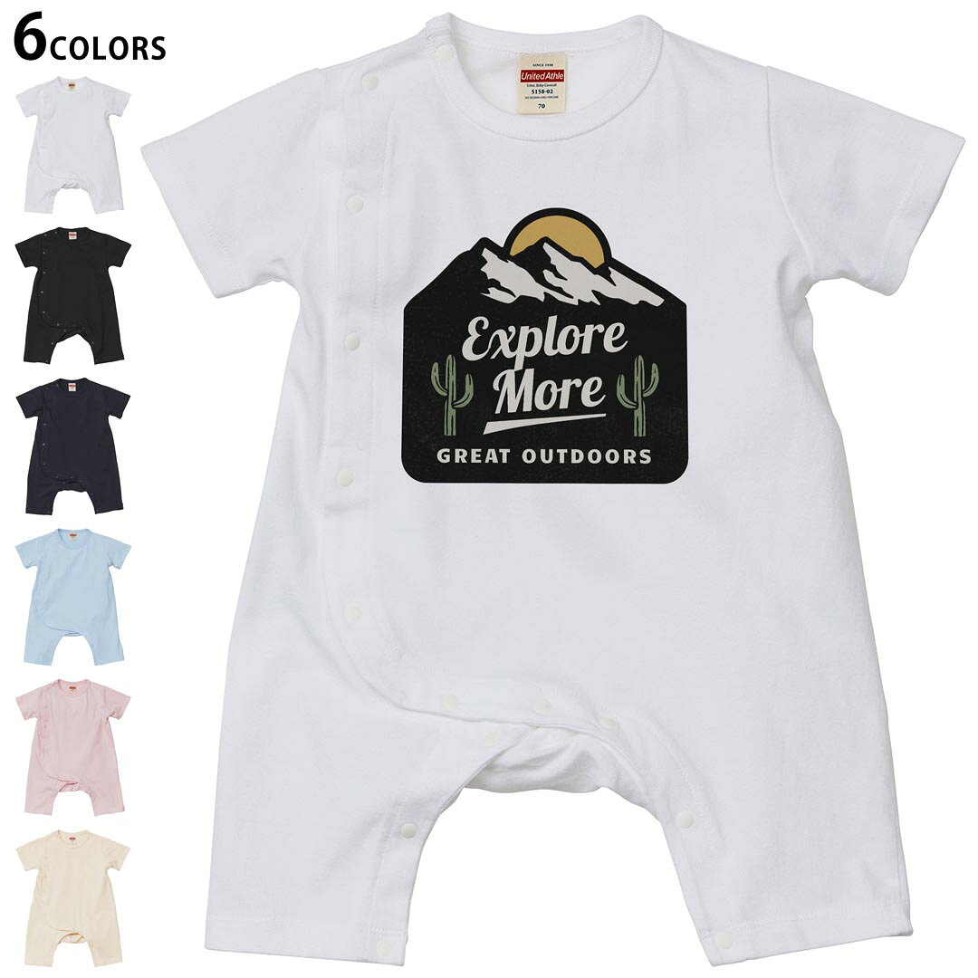 選べる6カラー カバーオール ロンパース 赤ちゃん 半袖 デザイン 70cm 80cm　rompers ベビー 新生児 ジュニア 80サイズ ギフト マタニティ 妊婦 出産 プレママ ティーシャツ T shirt▼画像をクリックで拡大▼ ホ...