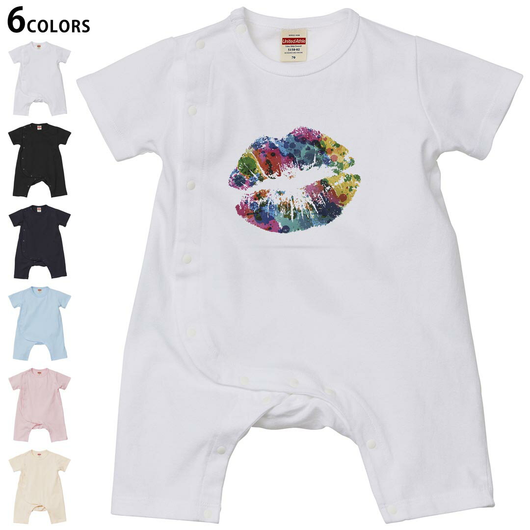 選べる6カラー カバーオール ロンパース 赤ちゃん 半袖 デザイン 70cm 80cm　rompers ベビー 新生児 ジュニア 80サイズ ギフト マタニティ 妊婦 出産 プレママ ティーシャツ T shirt▼画像をクリックで拡大▼ ホ...