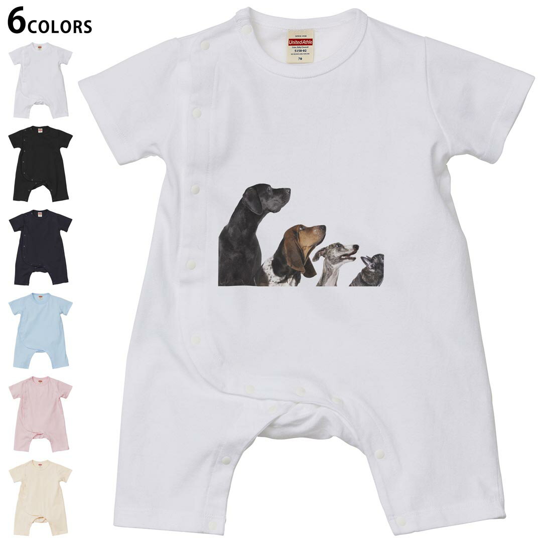 選べる6カラー カバーオール ロンパース 赤ちゃん 半袖 デザイン 70cm 80cm　rompers ベビー 新生児 ジュニア 80サイズ ギフト マタニティ 妊婦 出産 プレママ ティーシャツ T shirt▼画像をクリックで拡大▼ ホ...