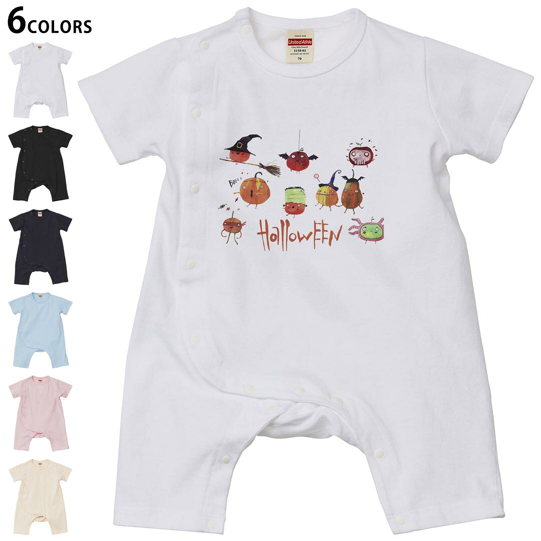 選べる6カラー カバーオール ロンパース 赤ちゃん 半袖 デザイン 70cm 80cm　rompers ベビー 新生児 ジュニア 80サイズ ギフト マタニティ 妊婦 出産 プレママ ティーシャツ T shirt▼画像をクリックで拡大▼ ホ...