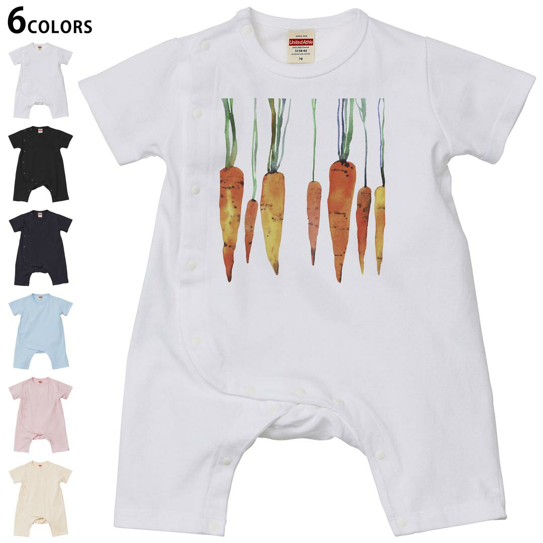 選べる6カラー カバーオール ロンパース 赤ちゃん 半袖 デザイン 70cm 80cm　rompers ベビー 新生児 ジュニア 80サイズ ギフト マタニティ 妊婦 出産 プレママ ティーシャツ T shirt▼画像をクリックで拡大▼ ホ...