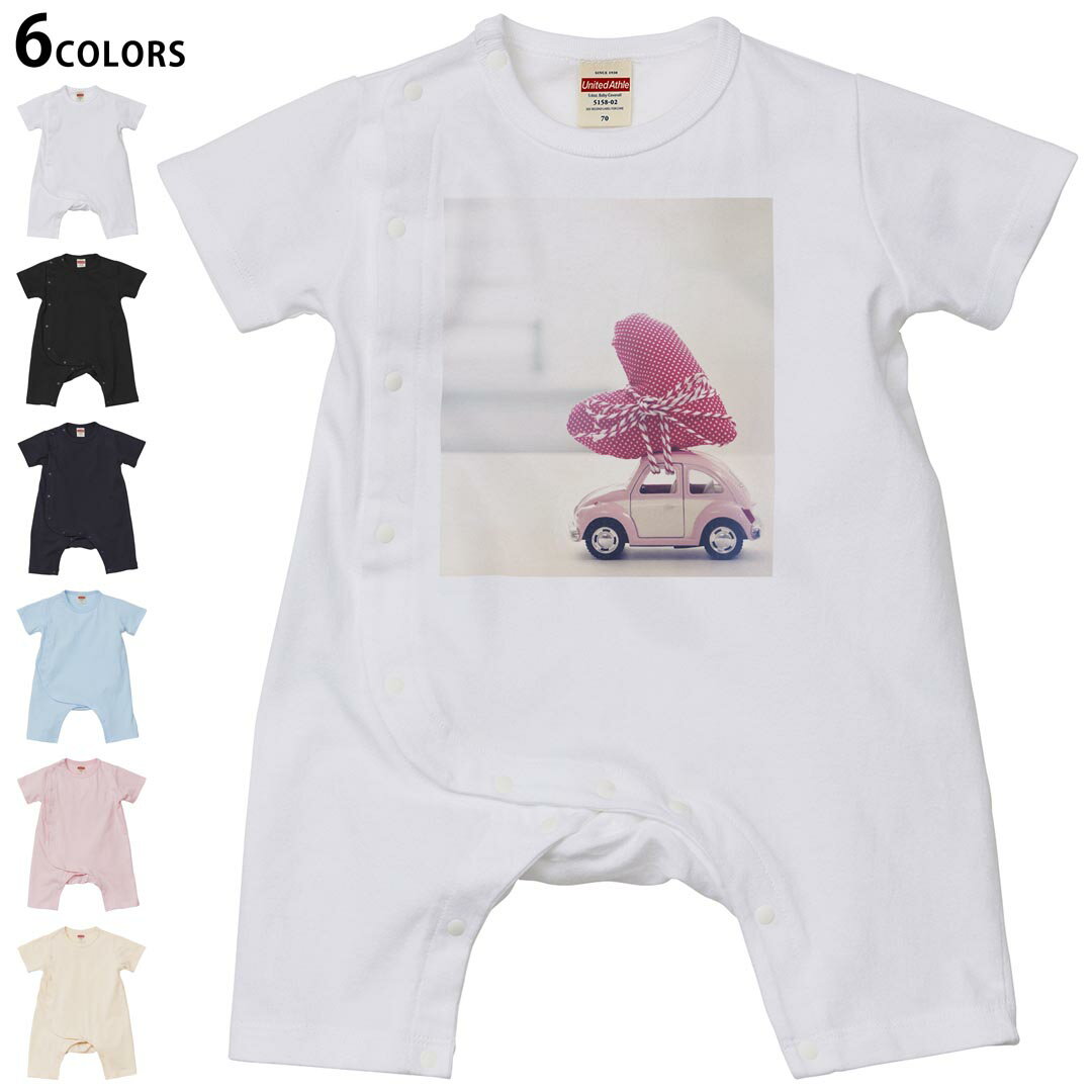 選べる6カラー カバーオール ロンパース 赤ちゃん 半袖 デザイン 70cm 80cm　rompers ベビー 新生児 ジュニア 80サイズ ギフト マタニティ 妊婦 出産 プレママ ティーシャツ T shirt▼画像をクリックで拡大▼ ホ...