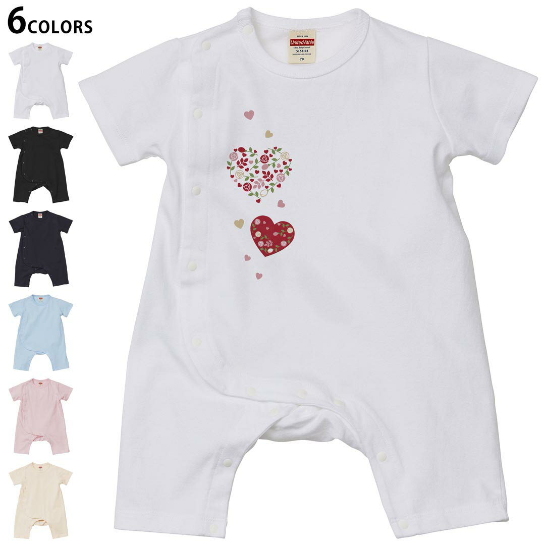 選べる6カラー カバーオール ロンパース 赤ちゃん 半袖 デザイン 70cm 80cm　rompers ベビー 新生児 ジュニア 80サイズ ギフト マタニティ 妊婦 出産 プレママ ティーシャツ T shirt▼画像をクリックで拡大▼ ホ...