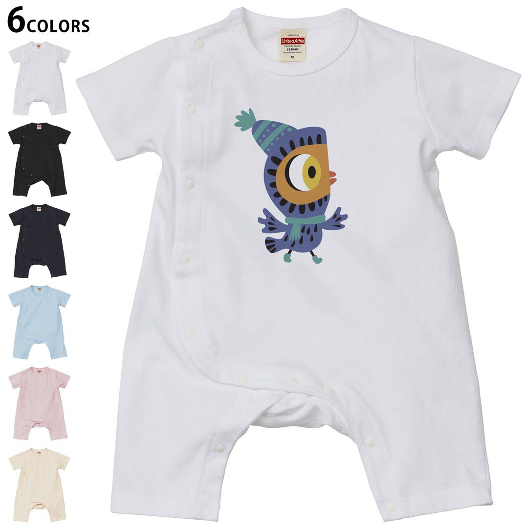 選べる6カラー カバーオール ロンパース 赤ちゃん 半袖 デザイン 70cm 80cm　rompers ベビー 新生児 ジュニア 80サイズ ギフト マタニティ 妊婦 出産 プレママ ティーシャツ T shirt▼画像をクリックで拡大▼ ホ...