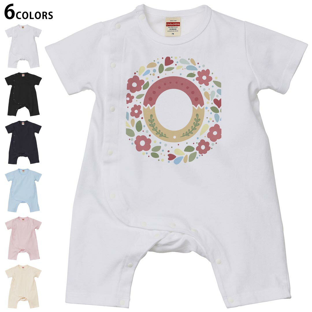 選べる6カラー カバーオール ロンパース 赤ちゃん 半袖 デザイン 70cm 80cm　rompers ベビー 新生児 ジュニア 80サイズ ギフト マタニティ 妊婦 出産 プレママ ティーシャツ T shirt▼画像をクリックで拡大▼ ホ...