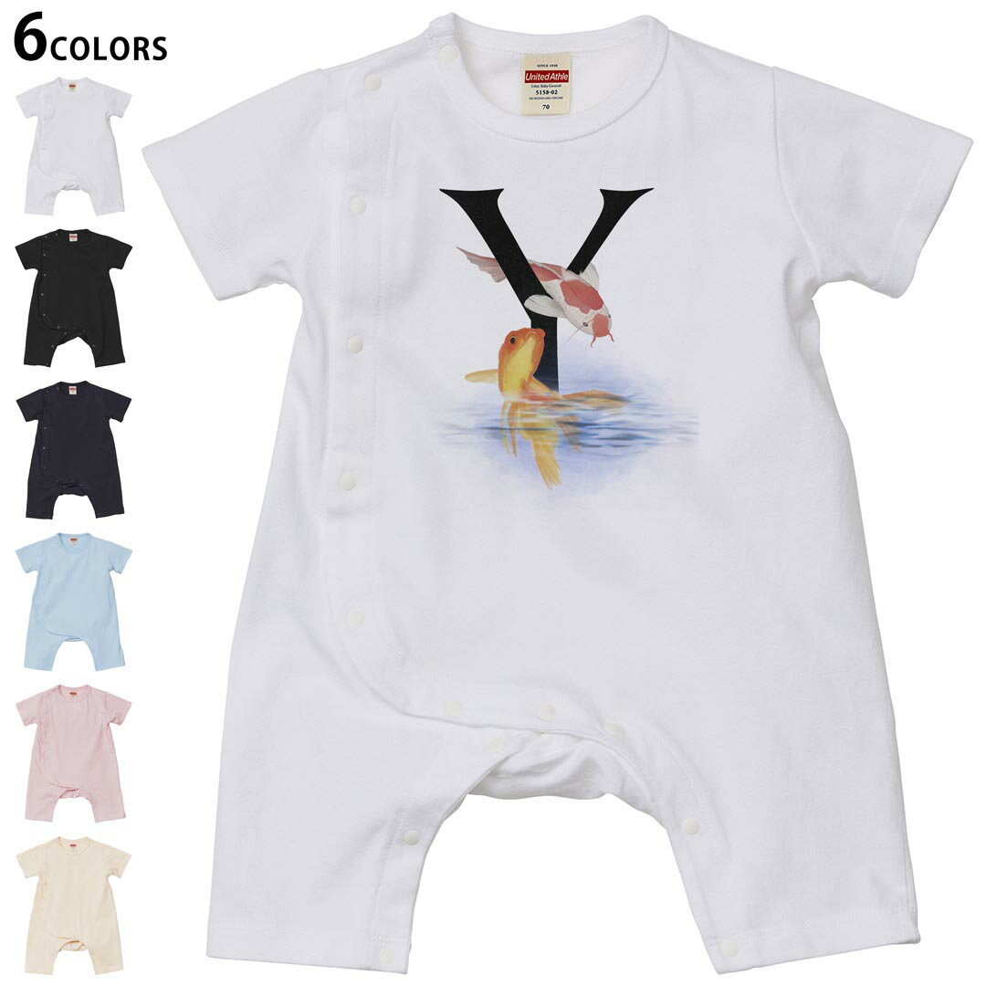 選べる6カラー カバーオール ロンパース 赤ちゃん 半袖 デザイン 70cm 80cm　rompers ベビー 新生児 ジュニア 80サイズ ギフト マタニティ 妊婦 出産 プレママ ティーシャツ T shirt▼画像をクリックで拡大▼ ホ...
