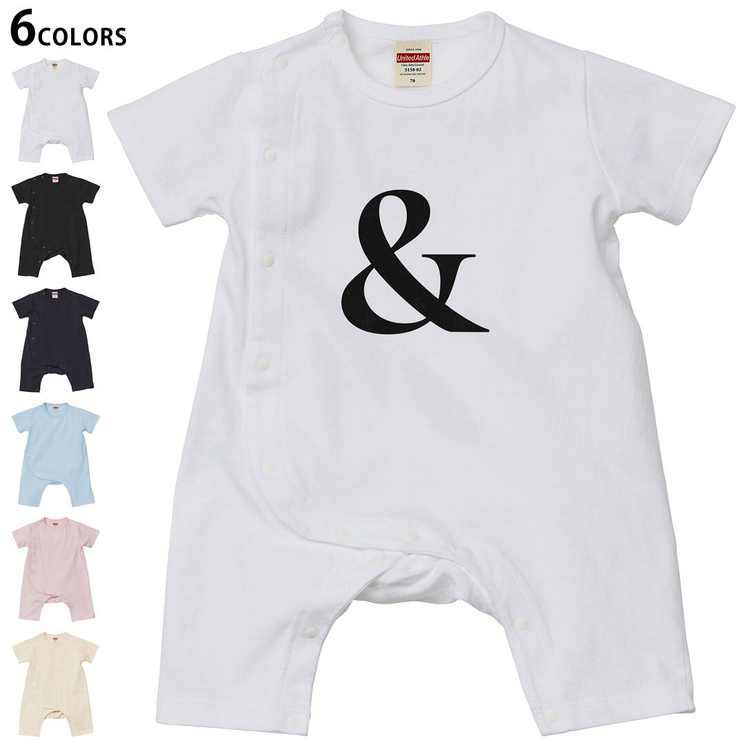 選べる6カラー カバーオール ロンパース 赤ちゃん 半袖 デザイン 70cm 80cm　rompers ベビー 新生児 ジュニア 80サイズ ギフト マタニティ 妊婦 出産 プレママ ティーシャツ T shirt▼画像をクリックで拡大▼ ホ...