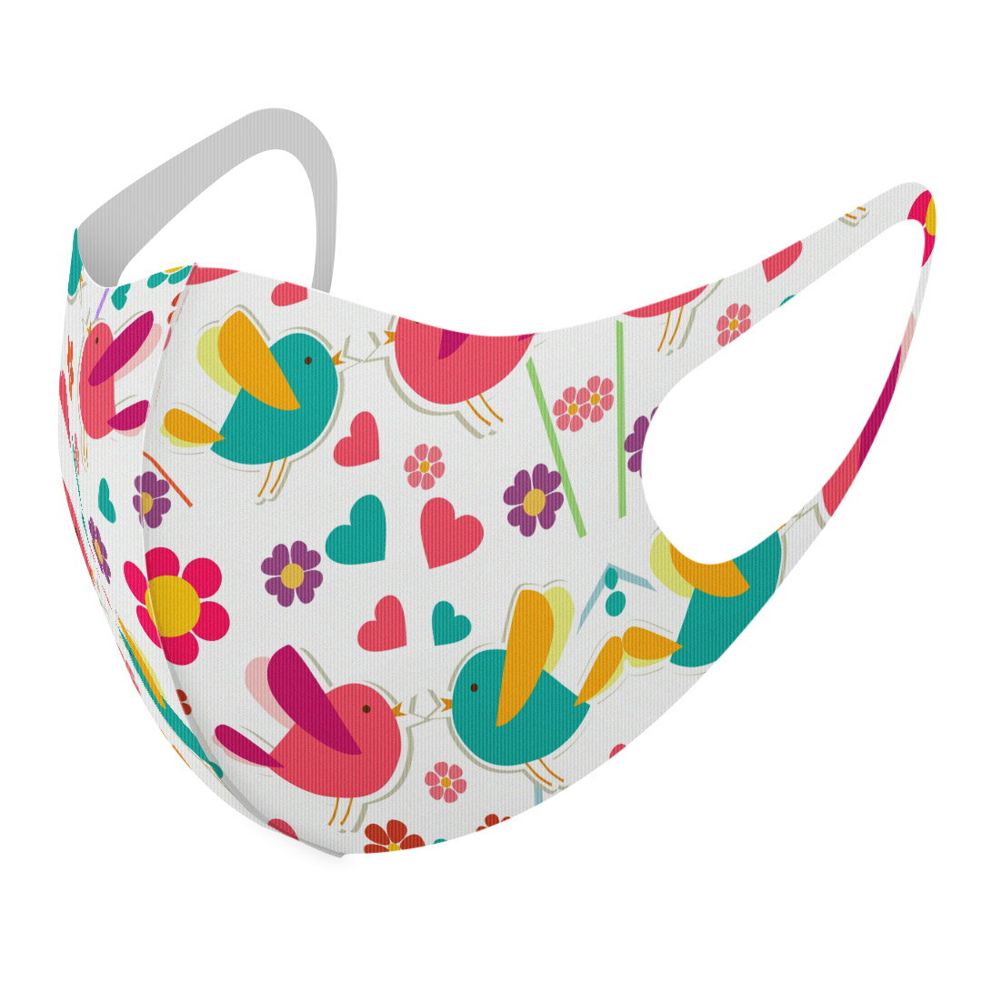 商品特徴・洗って繰り返し使える デザインマスク 2枚セット・素材：ポリエステル　サラサラとした肌触りで通気性がよく、呼吸も苦しくなりにくい・3D立体構造で伸縮性もあるので、顔にしっかりフィットして耳が痛くなりにくい・専用の高精細転写プリンタ...