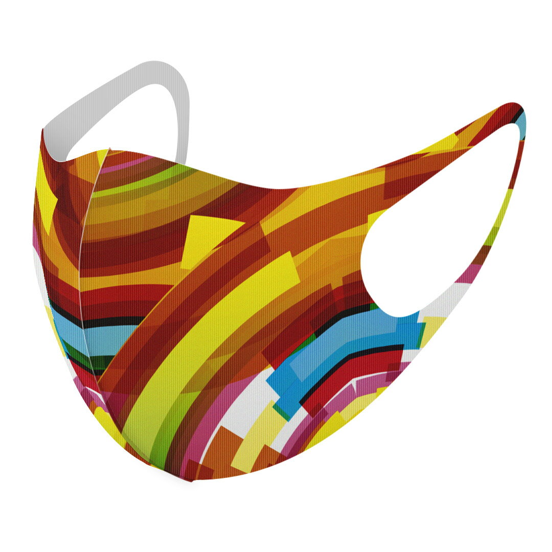 商品特徴・洗って繰り返し使える デザインマスク 2枚セット・素材：ポリエステル　サラサラとした肌触りで通気性がよく、呼吸も苦しくなりにくい・3D立体構造で伸縮性もあるので、顔にしっかりフィットして耳が痛くなりにくい・専用の高精細転写プリンタ...