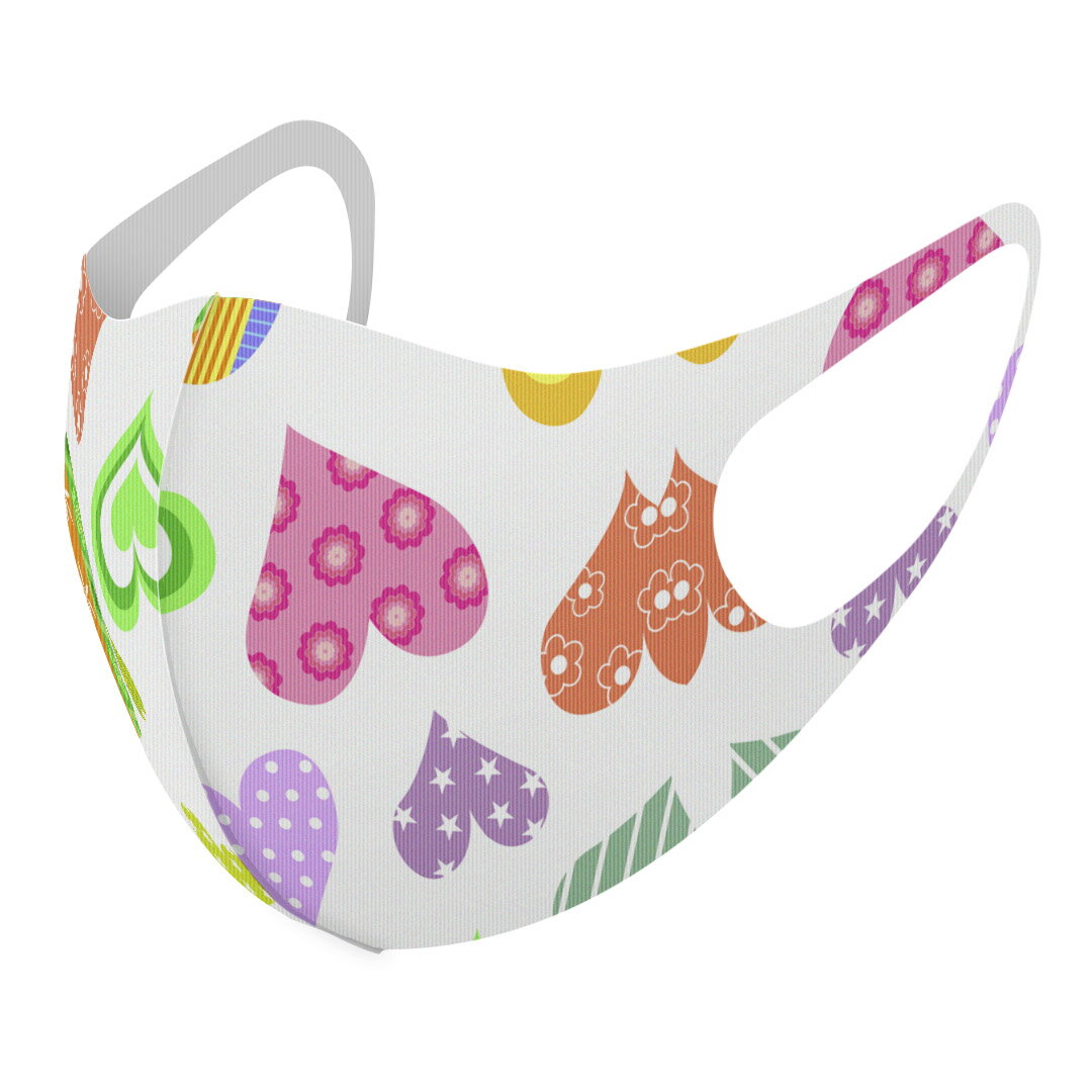 商品特徴・洗って繰り返し使える デザインマスク 2枚セット・素材：ポリエステル　サラサラとした肌触りで通気性がよく、呼吸も苦しくなりにくい・3D立体構造で伸縮性もあるので、顔にしっかりフィットして耳が痛くなりにくい・専用の高精細転写プリンタ...