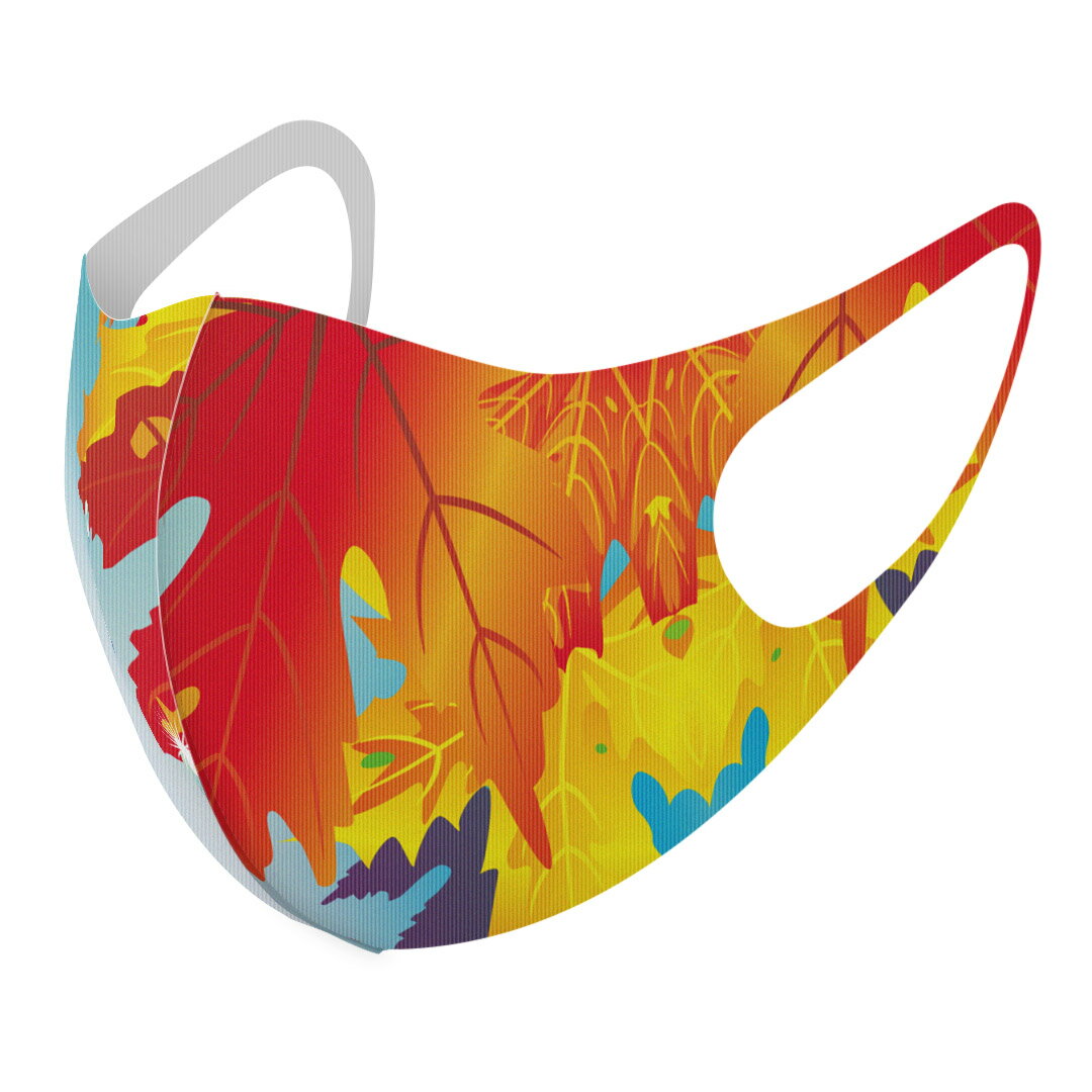 商品特徴・洗って繰り返し使える デザインマスク 2枚セット・素材：ポリエステル　サラサラとした肌触りで通気性がよく、呼吸も苦しくなりにくい・3D立体構造で伸縮性もあるので、顔にしっかりフィットして耳が痛くなりにくい・専用の高精細転写プリンタ...