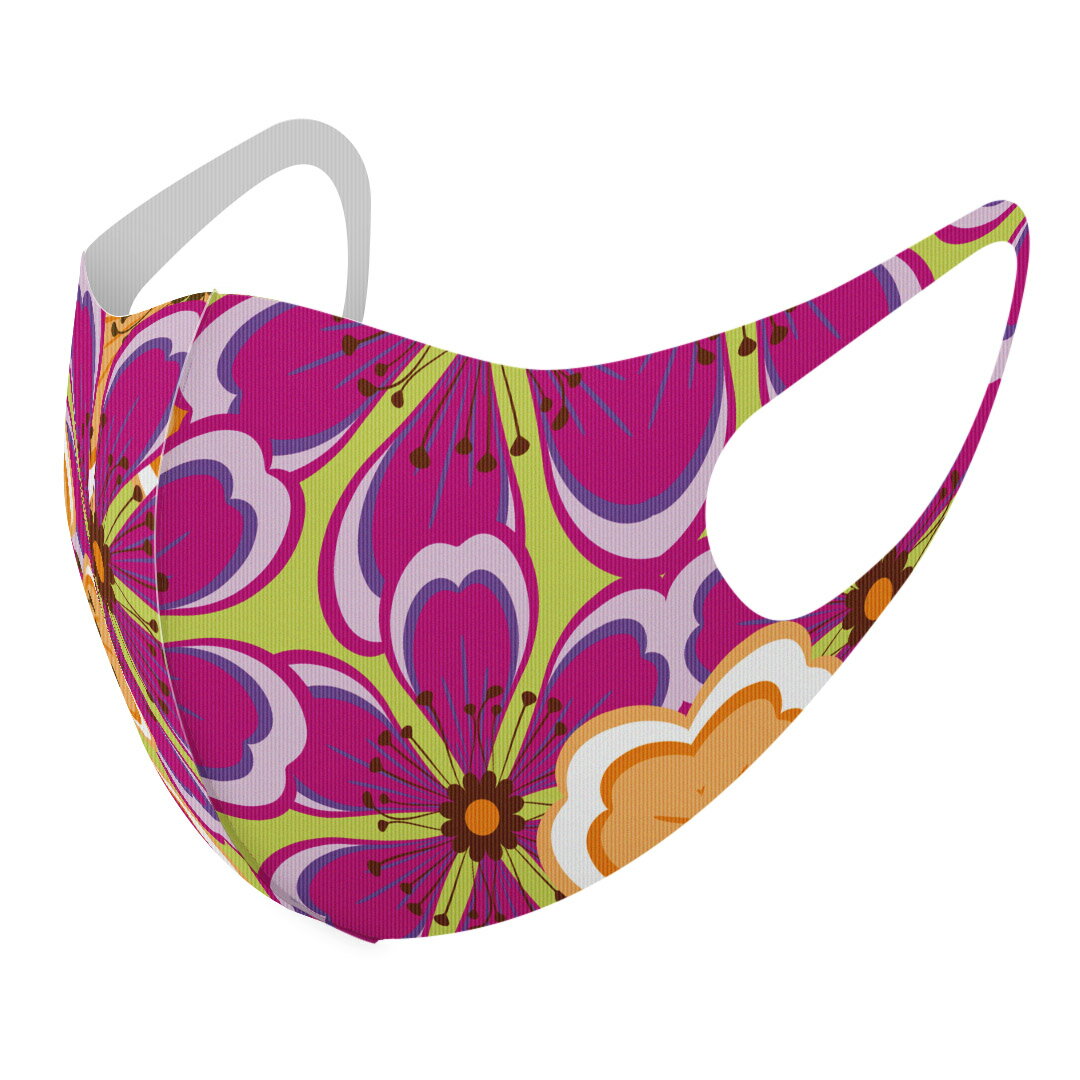 商品特徴・洗って繰り返し使える デザインマスク 2枚セット・素材：ポリエステル　サラサラとした肌触りで通気性がよく、呼吸も苦しくなりにくい・3D立体構造で伸縮性もあるので、顔にしっかりフィットして耳が痛くなりにくい・専用の高精細転写プリンタ...