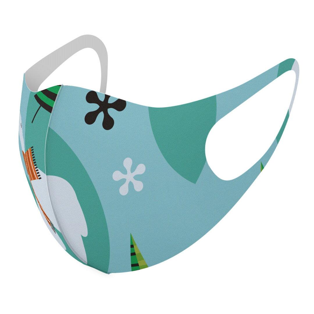 商品特徴・洗って繰り返し使える デザインマスク 2枚セット・素材：ポリエステル　サラサラとした肌触りで通気性がよく、呼吸も苦しくなりにくい・3D立体構造で伸縮性もあるので、顔にしっかりフィットして耳が痛くなりにくい・専用の高精細転写プリンタ...