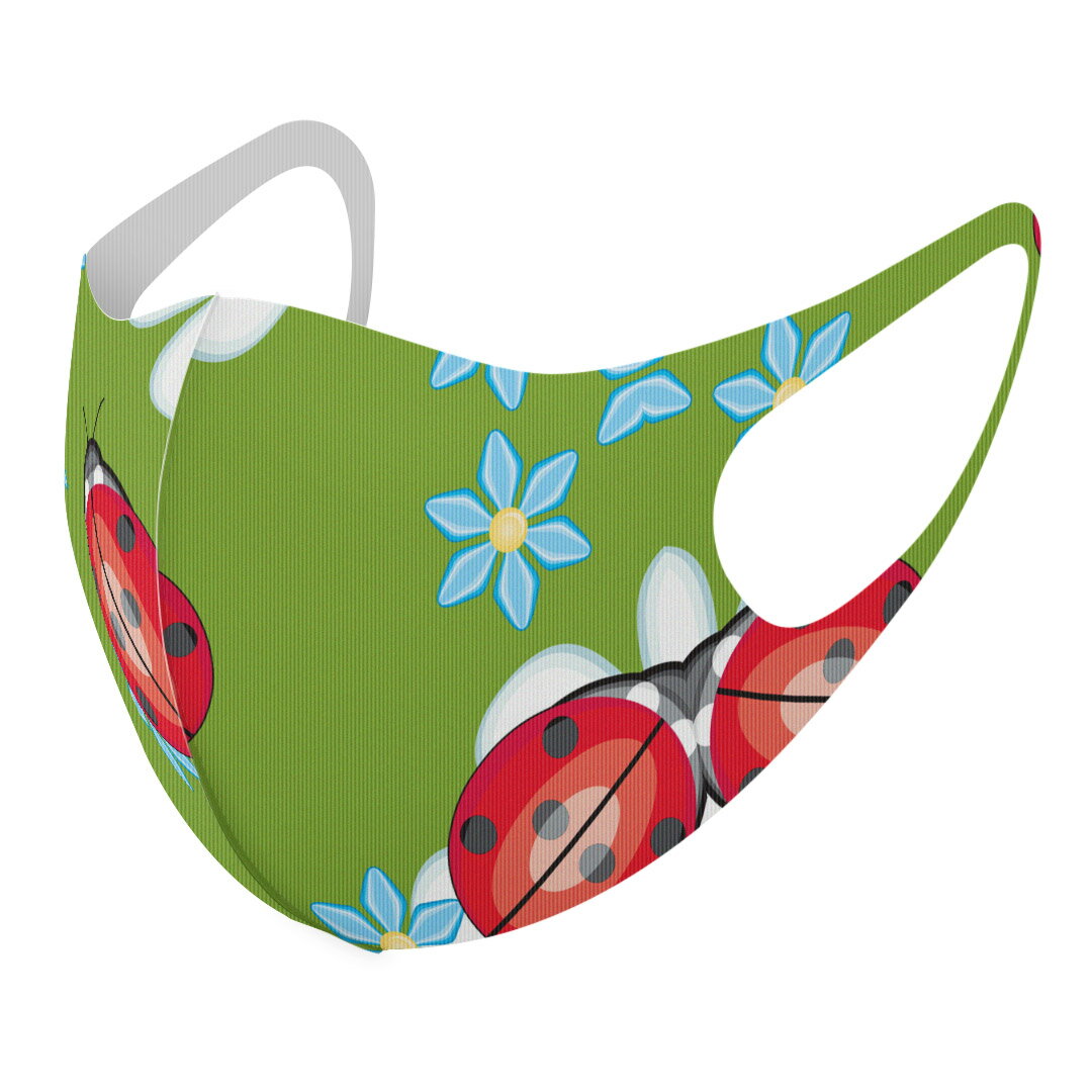 商品特徴・洗って繰り返し使える デザインマスク 2枚セット・素材：ポリエステル　サラサラとした肌触りで通気性がよく、呼吸も苦しくなりにくい・3D立体構造で伸縮性もあるので、顔にしっかりフィットして耳が痛くなりにくい・専用の高精細転写プリンタ...