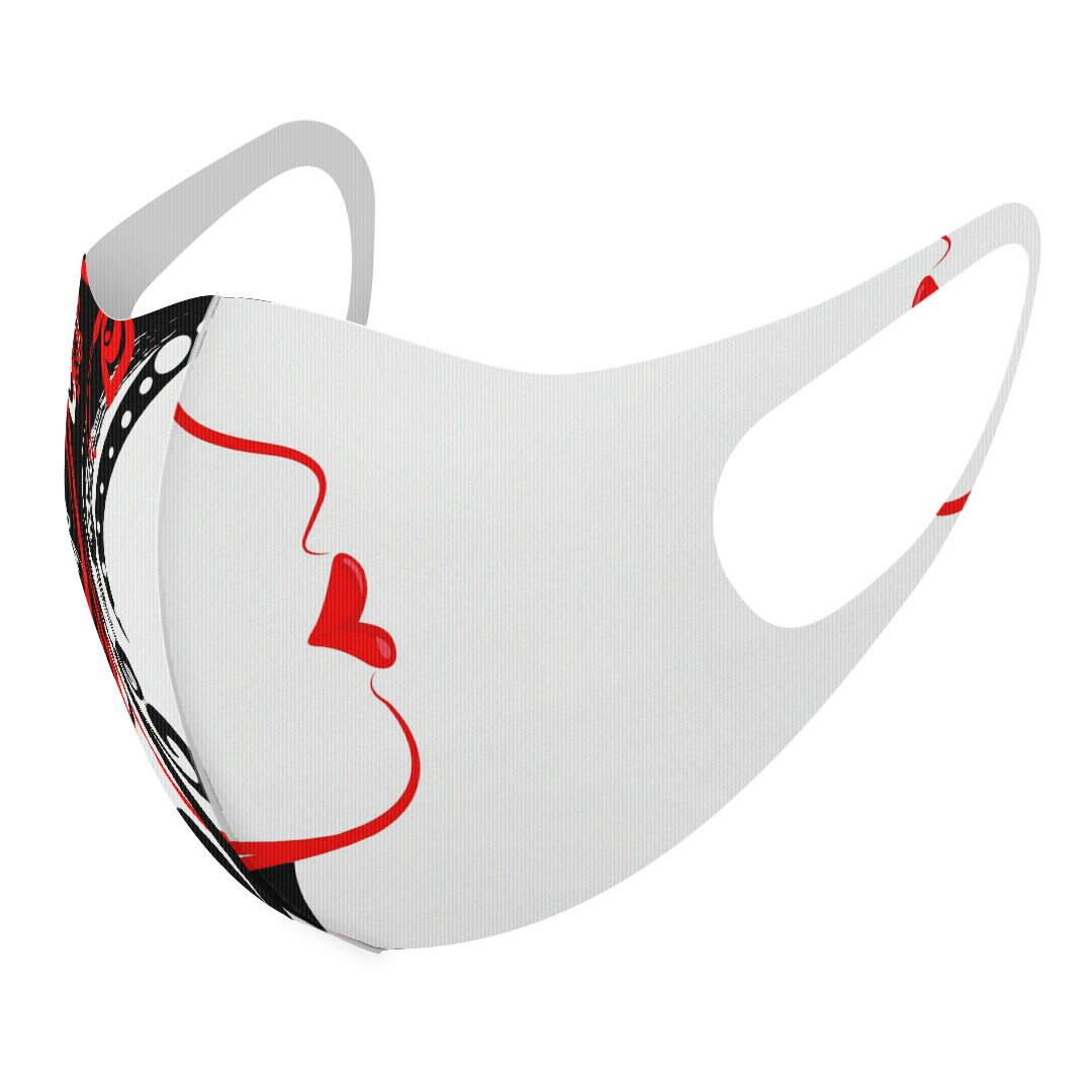 商品特徴・洗って繰り返し使える デザインマスク 2枚セット・素材：ポリエステル　サラサラとした肌触りで通気性がよく、呼吸も苦しくなりにくい・3D立体構造で伸縮性もあるので、顔にしっかりフィットして耳が痛くなりにくい・専用の高精細転写プリンタ...