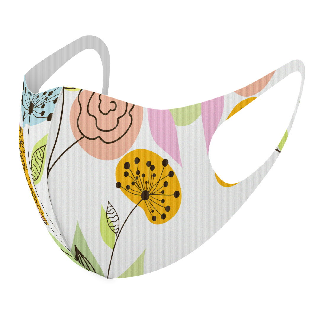 商品特徴・洗って繰り返し使える デザインマスク 2枚セット・素材：ポリエステル　サラサラとした肌触りで通気性がよく、呼吸も苦しくなりにくい・3D立体構造で伸縮性もあるので、顔にしっかりフィットして耳が痛くなりにくい・専用の高精細転写プリンタ...