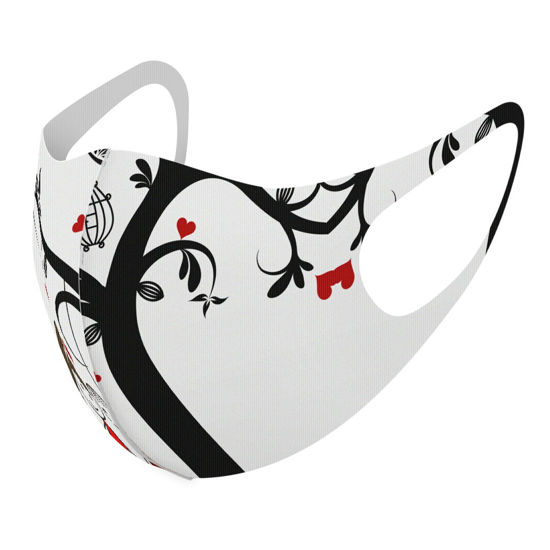 商品特徴・洗って繰り返し使える デザインマスク 2枚セット・素材：ポリエステル　サラサラとした肌触りで通気性がよく、呼吸も苦しくなりにくい・3D立体構造で伸縮性もあるので、顔にしっかりフィットして耳が痛くなりにくい・専用の高精細転写プリンタ...