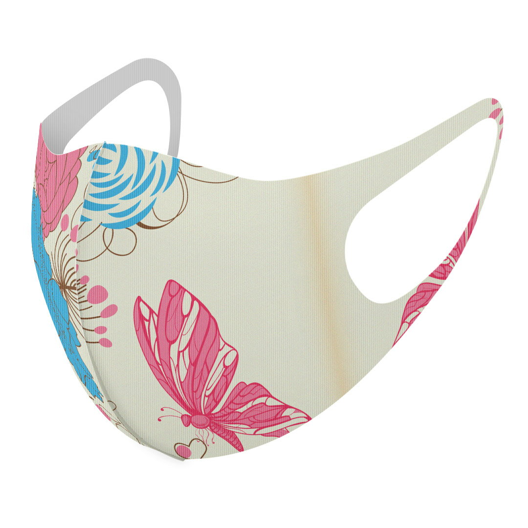 商品特徴・洗って繰り返し使える デザインマスク 2枚セット・素材：ポリエステル　サラサラとした肌触りで通気性がよく、呼吸も苦しくなりにくい・3D立体構造で伸縮性もあるので、顔にしっかりフィットして耳が痛くなりにくい・専用の高精細転写プリンタ...