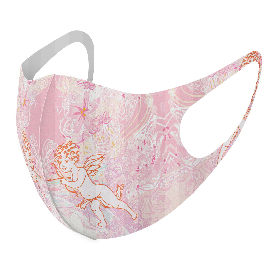 商品特徴・洗って繰り返し使える デザインマスク 2枚セット・素材：ポリエステル　サラサラとした肌触りで通気性がよく、呼吸も苦しくなりにくい・3D立体構造で伸縮性もあるので、顔にしっかりフィットして耳が痛くなりにくい・専用の高精細転写プリンタ...