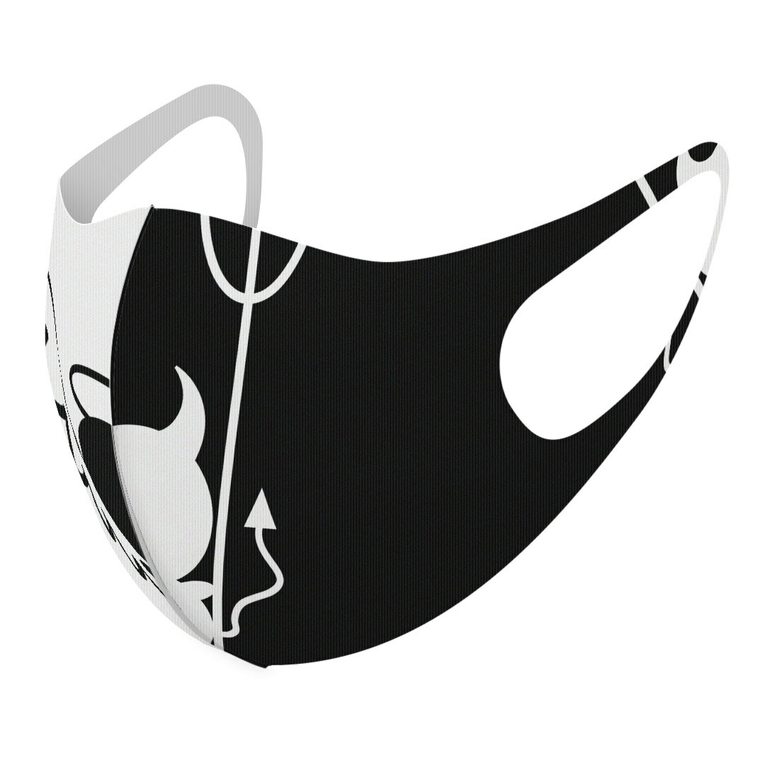 商品特徴・洗って繰り返し使える デザインマスク 2枚セット・素材：ポリエステル　サラサラとした肌触りで通気性がよく、呼吸も苦しくなりにくい・3D立体構造で伸縮性もあるので、顔にしっかりフィットして耳が痛くなりにくい・専用の高精細転写プリンタ...