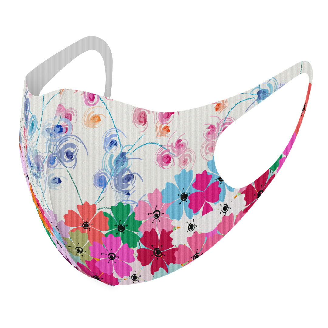 商品特徴・洗って繰り返し使える デザインマスク 2枚セット・素材：ポリエステル　サラサラとした肌触りで通気性がよく、呼吸も苦しくなりにくい・3D立体構造で伸縮性もあるので、顔にしっかりフィットして耳が痛くなりにくい・専用の高精細転写プリンタ...