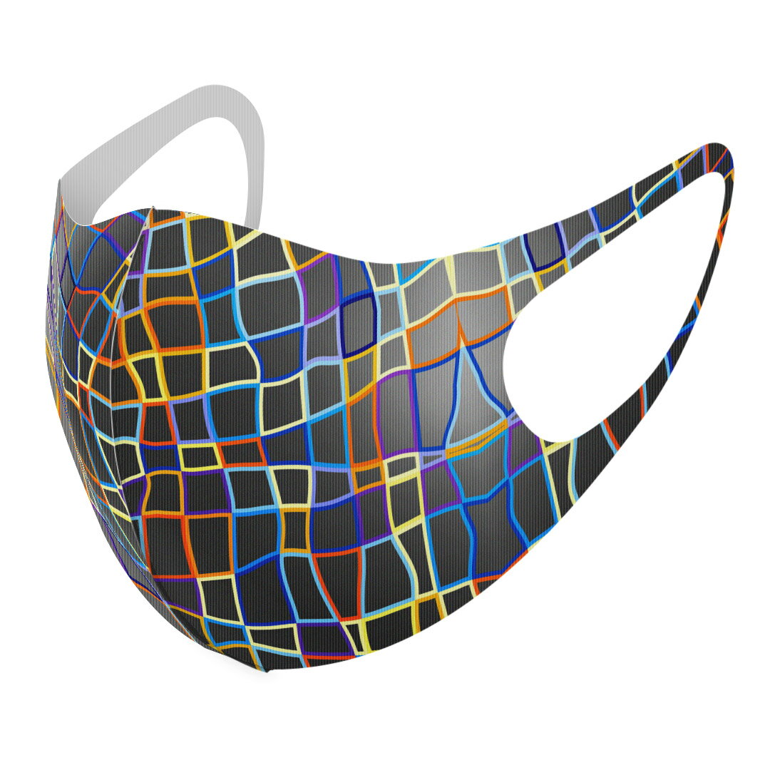 商品特徴・洗って繰り返し使える デザインマスク 2枚セット・素材：ポリエステル　サラサラとした肌触りで通気性がよく、呼吸も苦しくなりにくい・3D立体構造で伸縮性もあるので、顔にしっかりフィットして耳が痛くなりにくい・専用の高精細転写プリンタ...