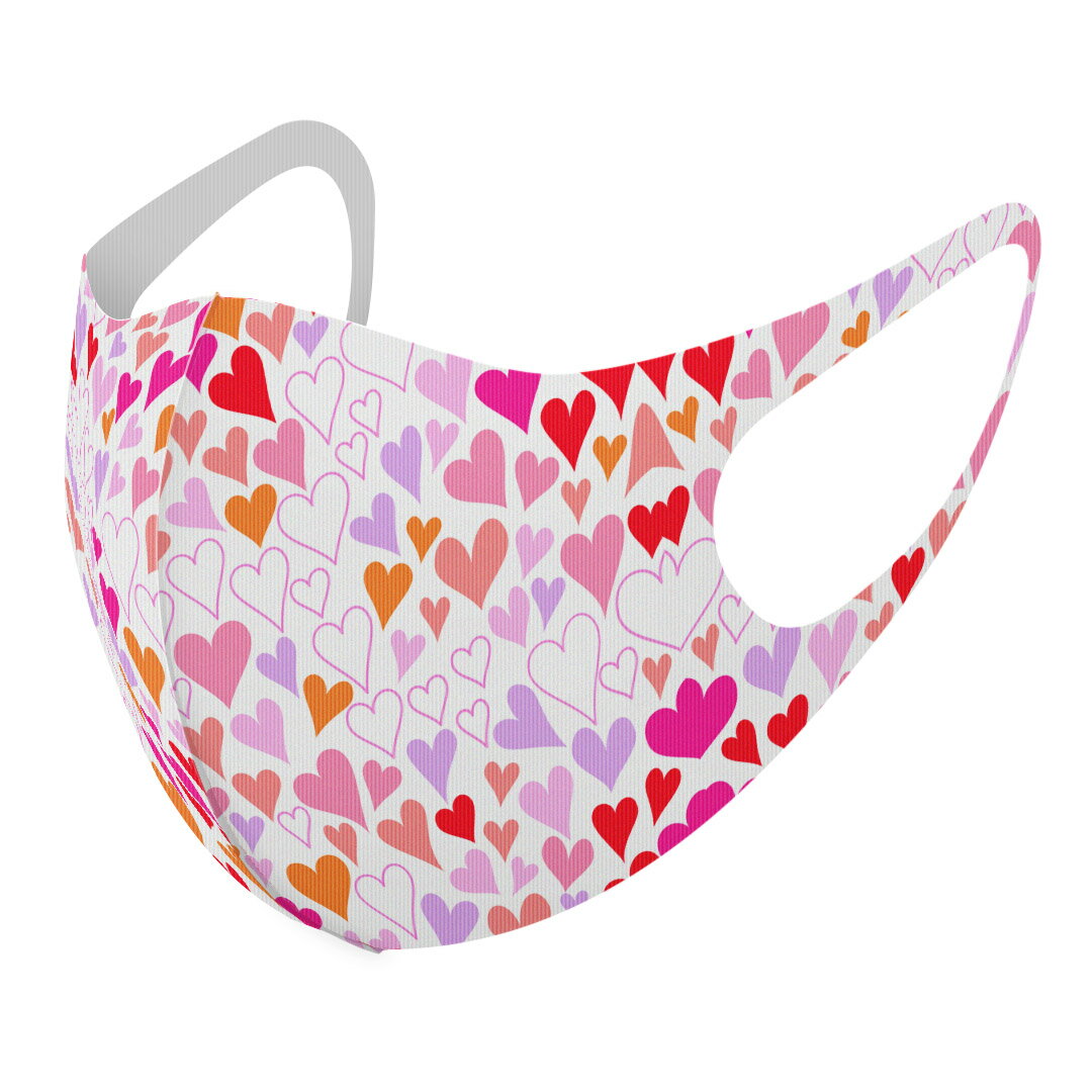 商品特徴・洗って繰り返し使える デザインマスク 2枚セット・素材：ポリエステル　サラサラとした肌触りで通気性がよく、呼吸も苦しくなりにくい・3D立体構造で伸縮性もあるので、顔にしっかりフィットして耳が痛くなりにくい・専用の高精細転写プリンタ...