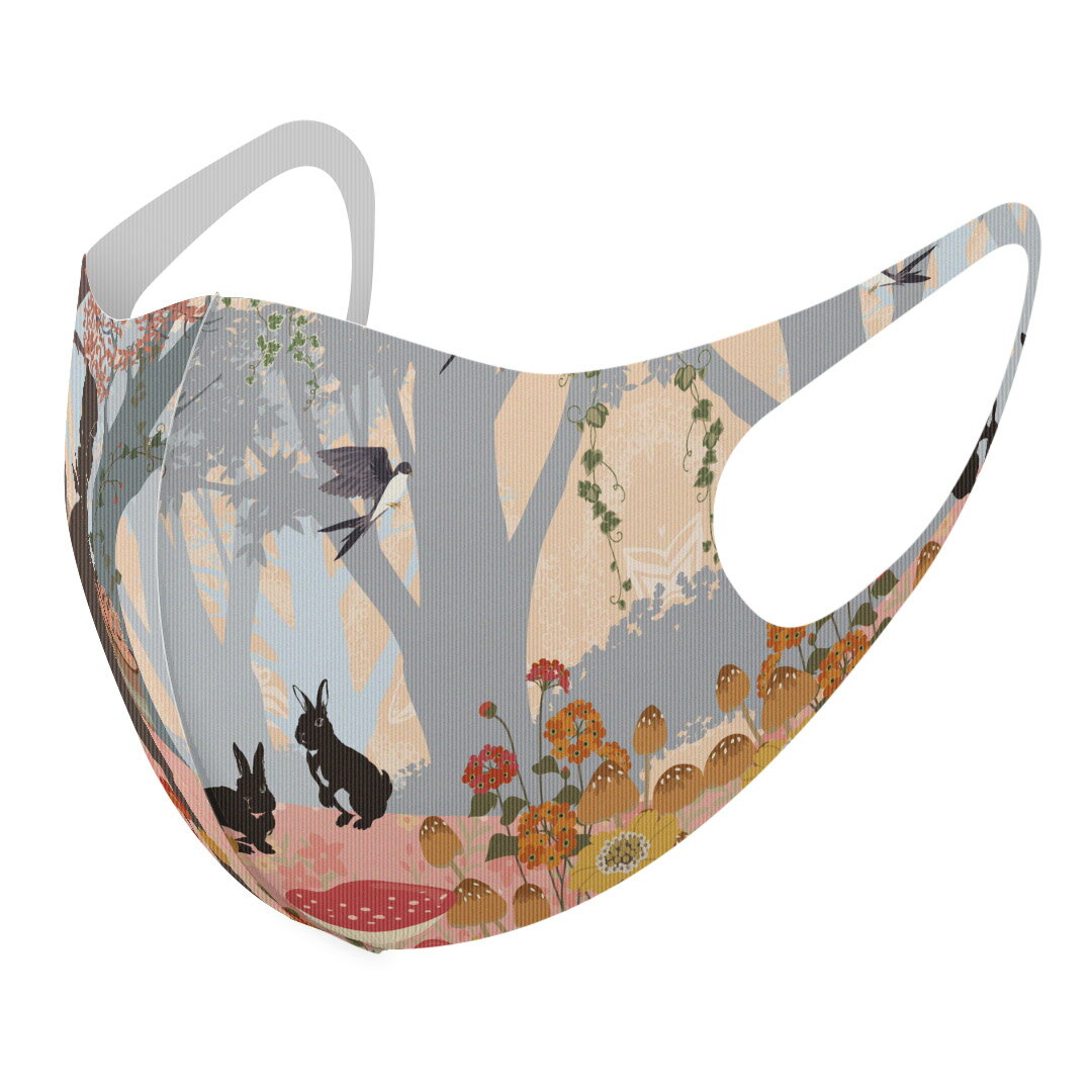 商品特徴・洗って繰り返し使える デザインマスク 2枚セット・素材：ポリエステル　サラサラとした肌触りで通気性がよく、呼吸も苦しくなりにくい・3D立体構造で伸縮性もあるので、顔にしっかりフィットして耳が痛くなりにくい・専用の高精細転写プリンタ...