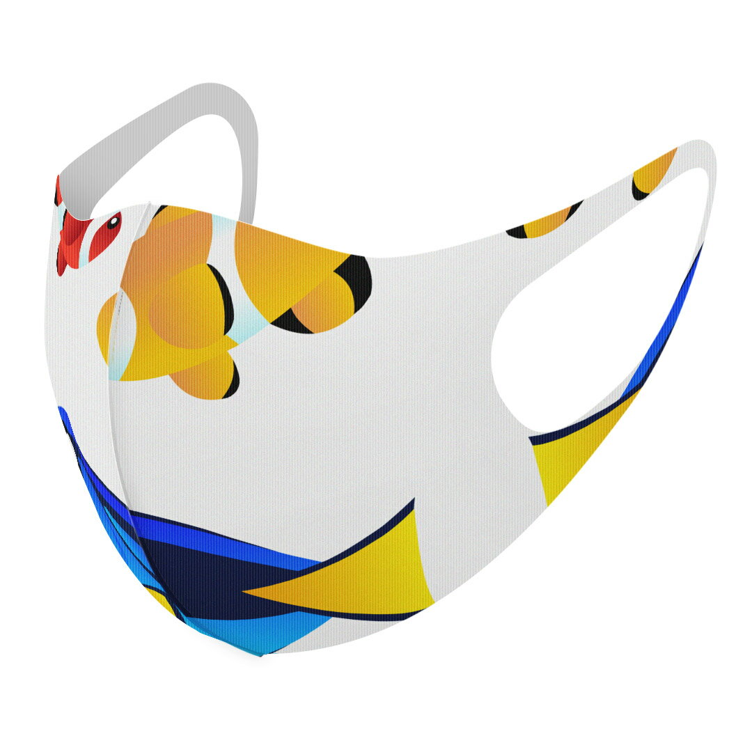 商品特徴・洗って繰り返し使える デザインマスク 2枚セット・素材：ポリエステル　サラサラとした肌触りで通気性がよく、呼吸も苦しくなりにくい・3D立体構造で伸縮性もあるので、顔にしっかりフィットして耳が痛くなりにくい・専用の高精細転写プリンタ...