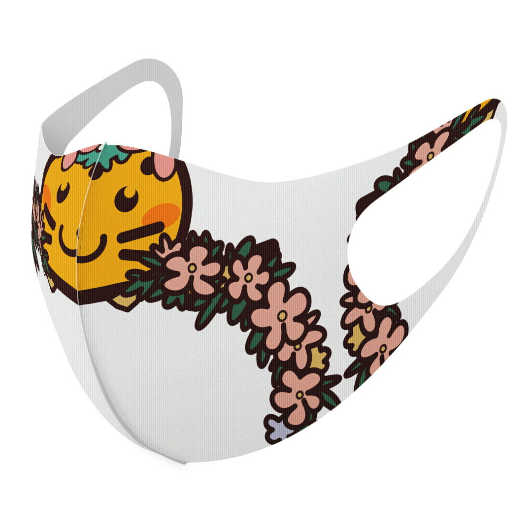 商品特徴・洗って繰り返し使える デザインマスク 2枚セット・素材：ポリエステル　サラサラとした肌触りで通気性がよく、呼吸も苦しくなりにくい・3D立体構造で伸縮性もあるので、顔にしっかりフィットして耳が痛くなりにくい・専用の高精細転写プリンタ...