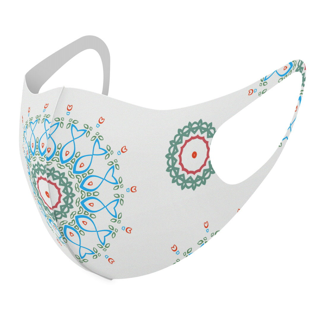 商品特徴・洗って繰り返し使える デザインマスク 2枚セット・素材：ポリエステル　サラサラとした肌触りで通気性がよく、呼吸も苦しくなりにくい・3D立体構造で伸縮性もあるので、顔にしっかりフィットして耳が痛くなりにくい・専用の高精細転写プリンタ...