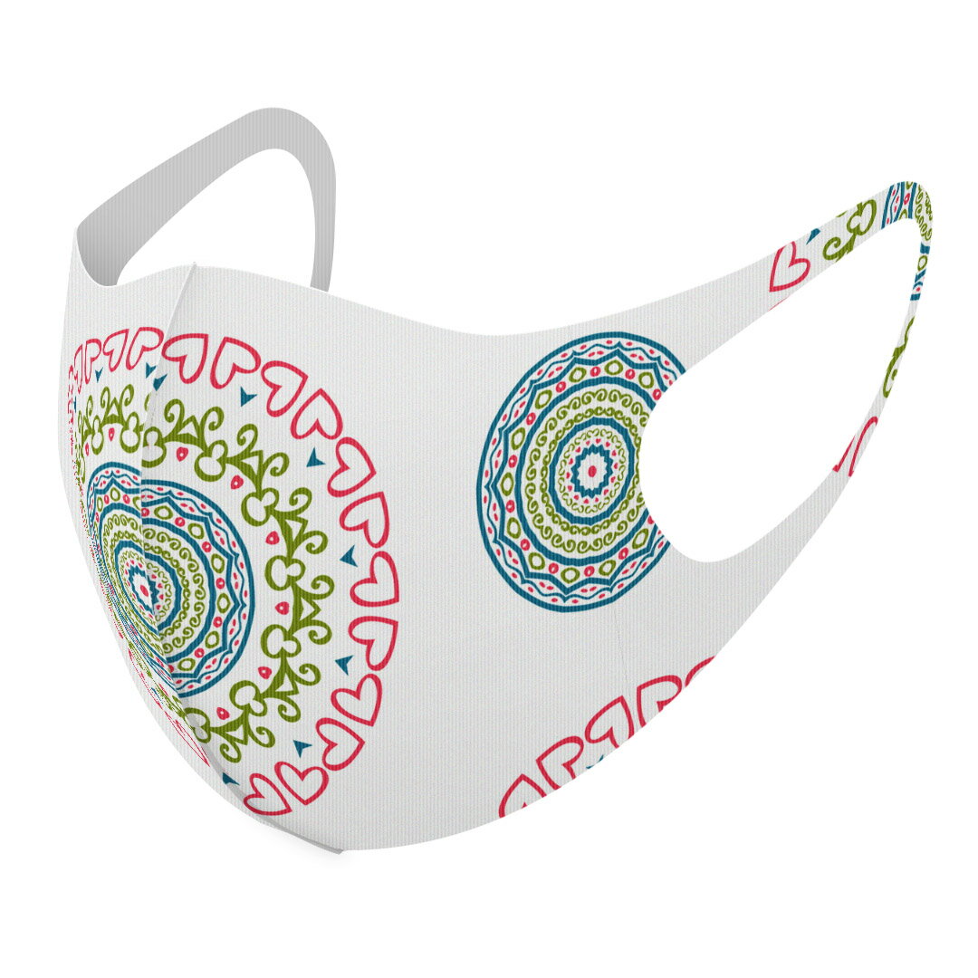 商品特徴・洗って繰り返し使える デザインマスク 2枚セット・素材：ポリエステル　サラサラとした肌触りで通気性がよく、呼吸も苦しくなりにくい・3D立体構造で伸縮性もあるので、顔にしっかりフィットして耳が痛くなりにくい・専用の高精細転写プリンタ...