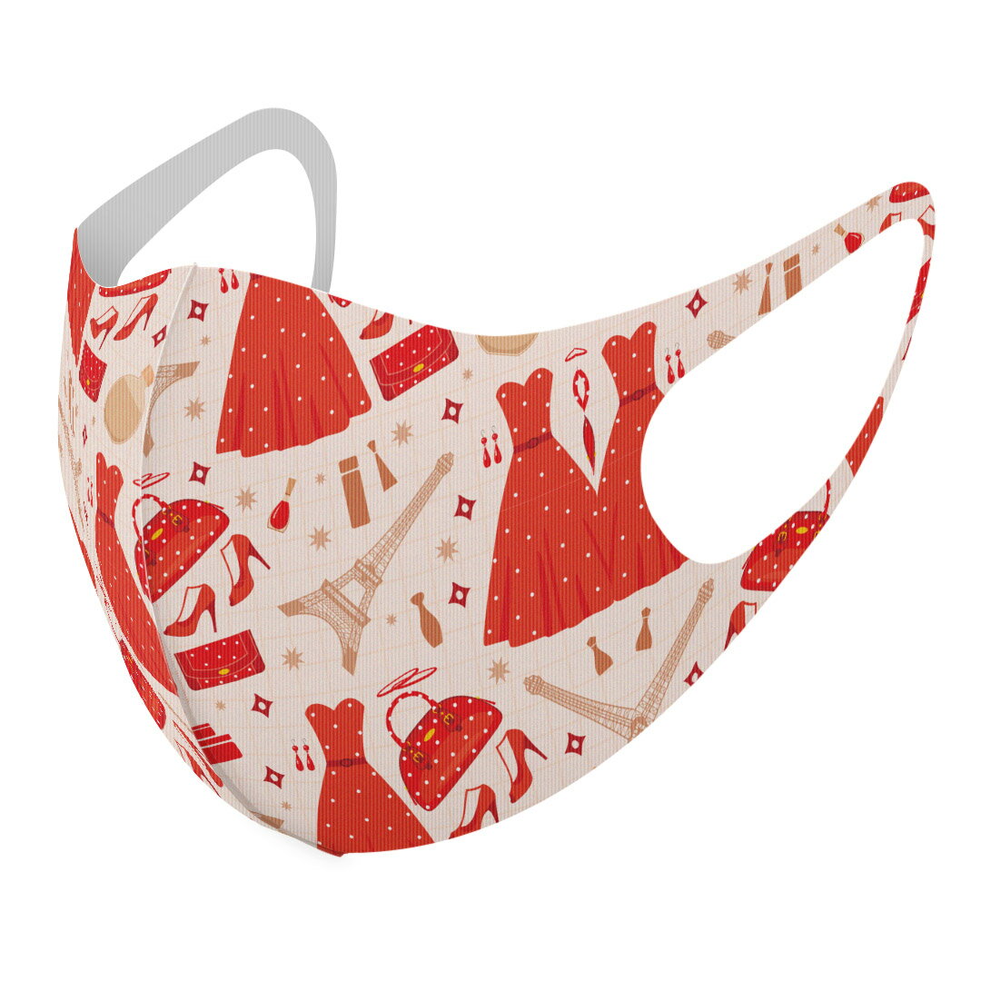 商品特徴・洗って繰り返し使える デザインマスク 2枚セット・素材：ポリエステル　サラサラとした肌触りで通気性がよく、呼吸も苦しくなりにくい・3D立体構造で伸縮性もあるので、顔にしっかりフィットして耳が痛くなりにくい・専用の高精細転写プリンタ...