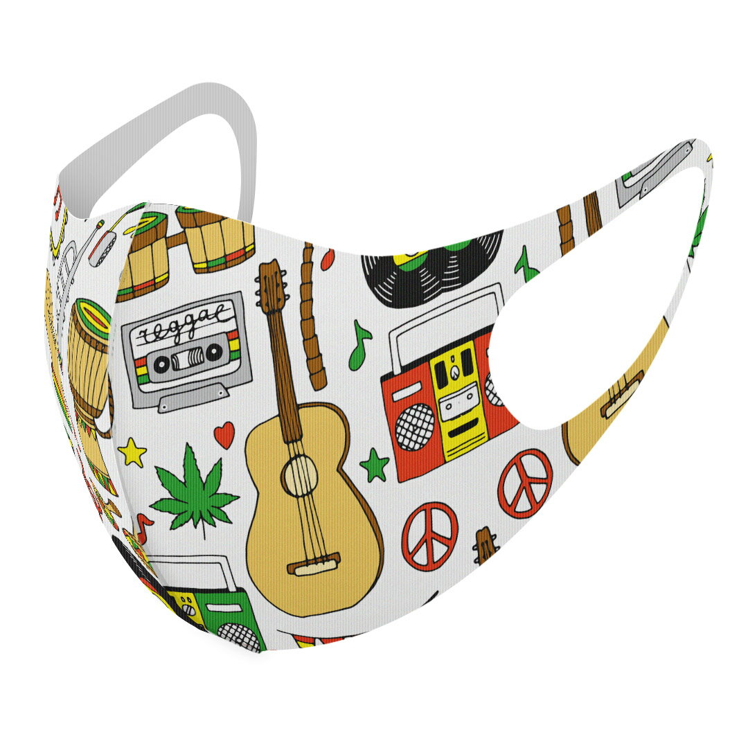 商品特徴・洗って繰り返し使える デザインマスク 2枚セット・素材：ポリエステル　サラサラとした肌触りで通気性がよく、呼吸も苦しくなりにくい・3D立体構造で伸縮性もあるので、顔にしっかりフィットして耳が痛くなりにくい・専用の高精細転写プリンタ...